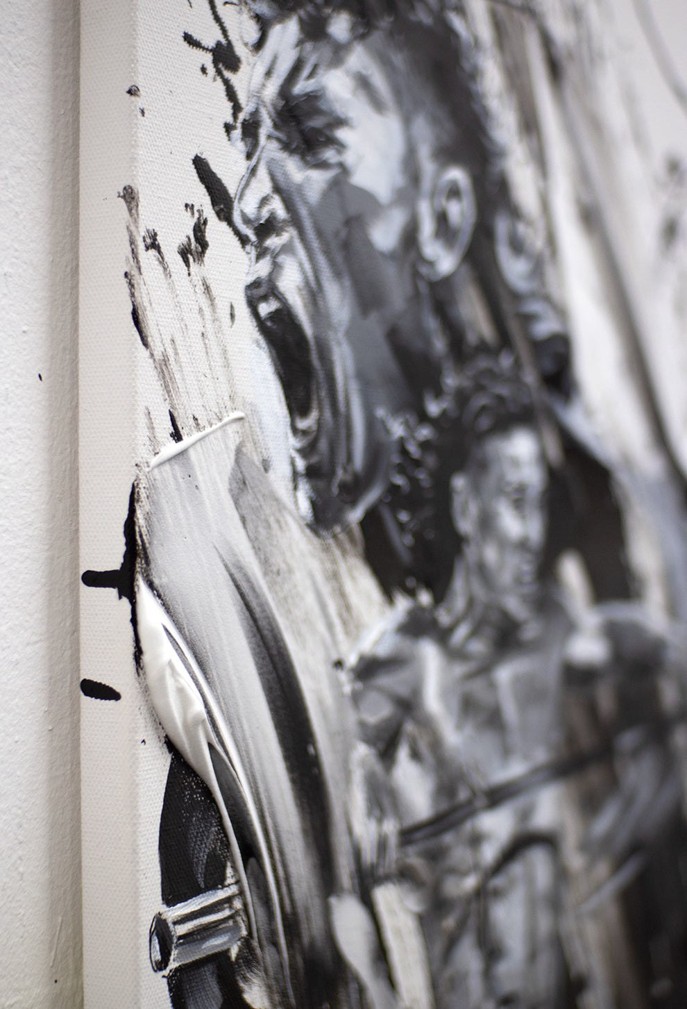 Justin Medeiros - Original Painting – David Roman Art